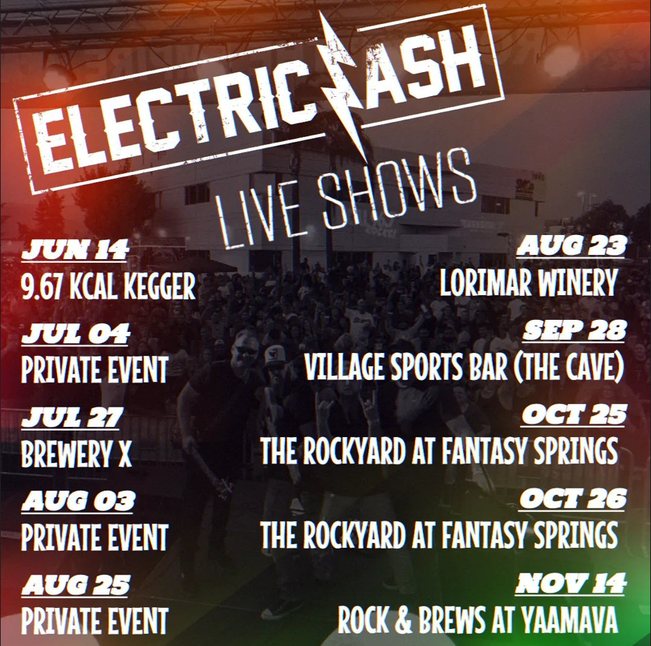 Electric Ash: Voted #1 Cover Band for 70's, 80's, 90's, and Grunge Rock ...